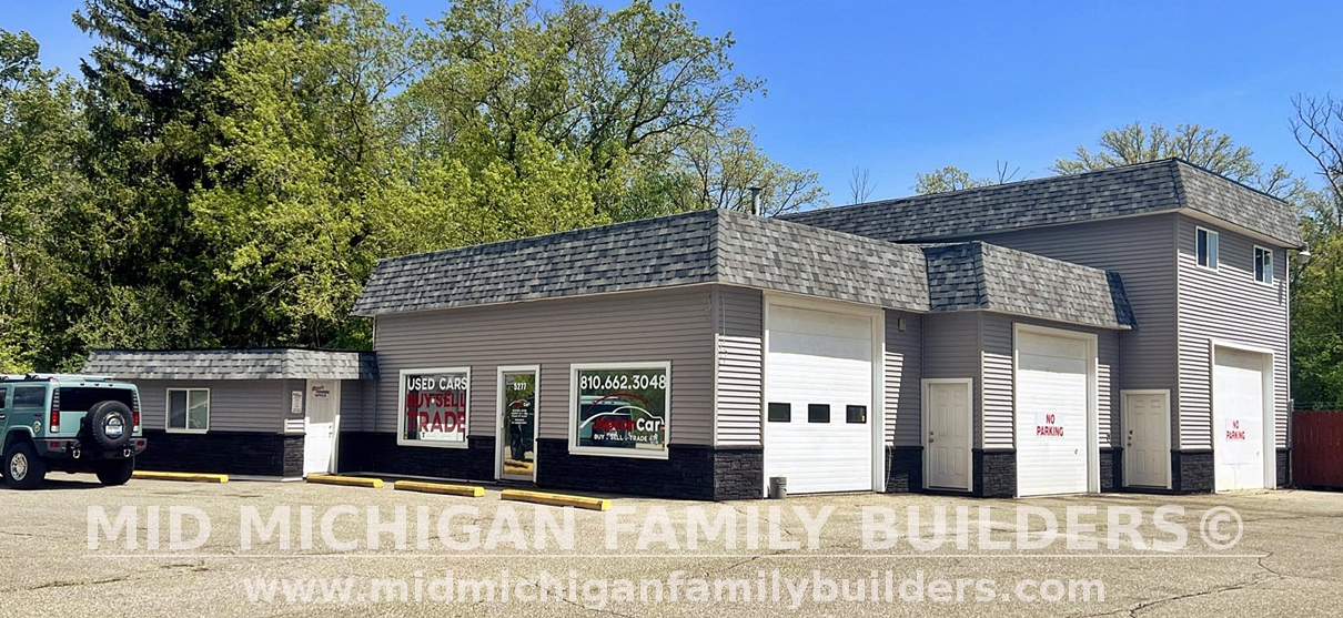 Check Out This New Roof & Siding Project For Steve's Towing From Mid ...