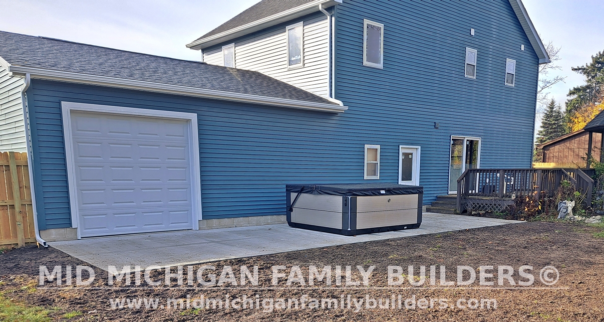 This New Concrete Pad Looks Great! Mid Michigan Family Builders!!! Call ...