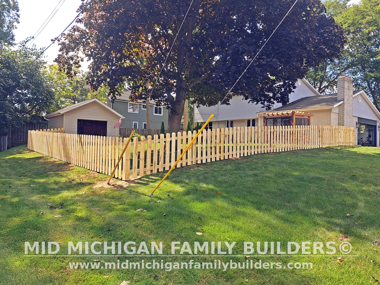 One More Beautiful New Wooden Fence From Mid Michigan Family Builders ...